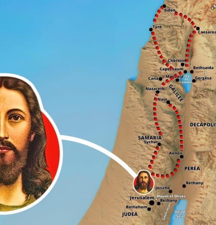 Incrível descoberta: veja toda a vida de Jesus traçada em mapa e ...